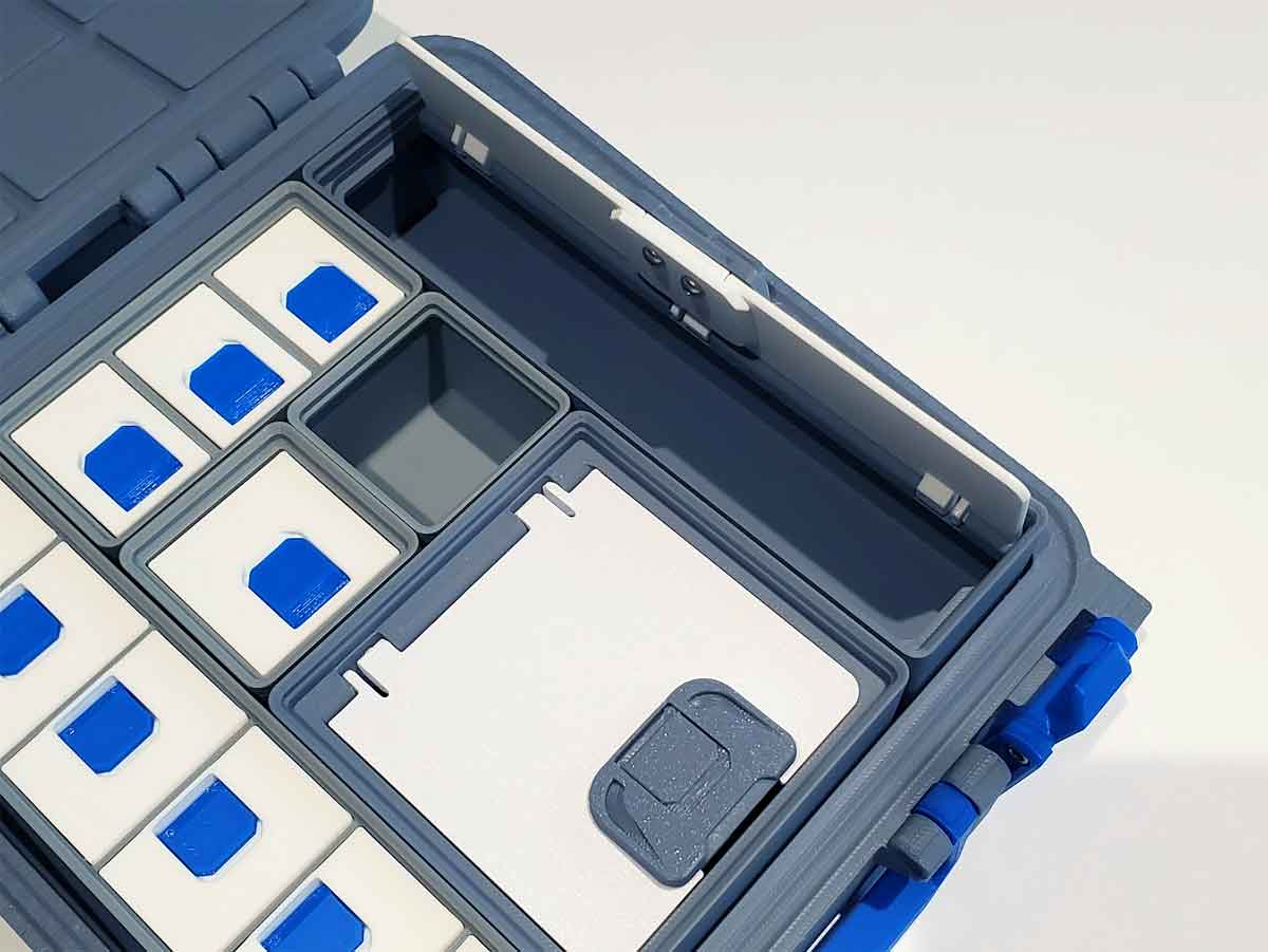 Gridfinity 1x2, 3, 4 (6U, 9U and 12U) Lidded Bin for Stuff with Latch ...