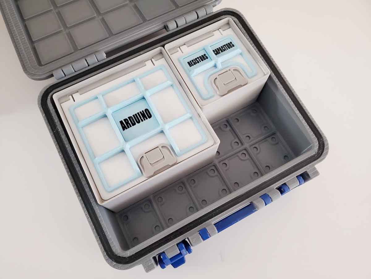 Gridfinity 2x2, 3, 4 (6U, 9U and 12U) Lidded Bin for Stuff with Latch ...