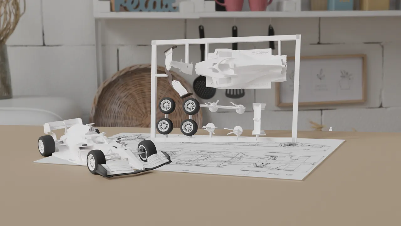 Formula One Car - Kit Card v2 by Crea_Hicks | Download free STL model ...