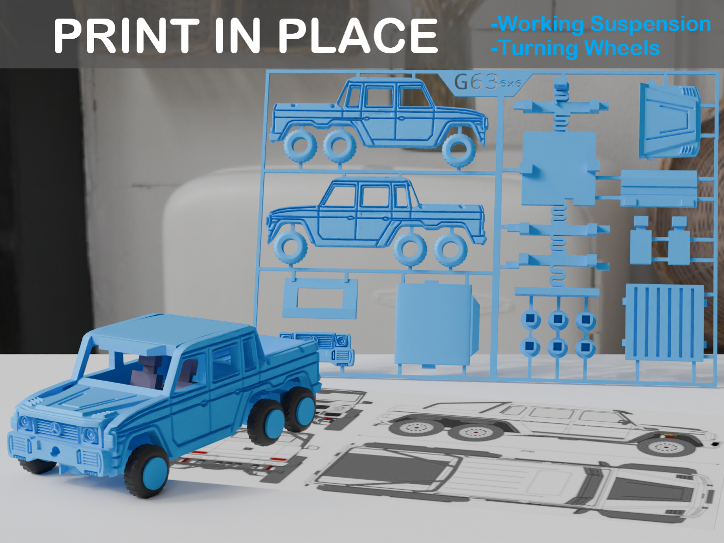 G63 Car - Kit Card by Crea_Hicks | Download free STL model | Printables.com