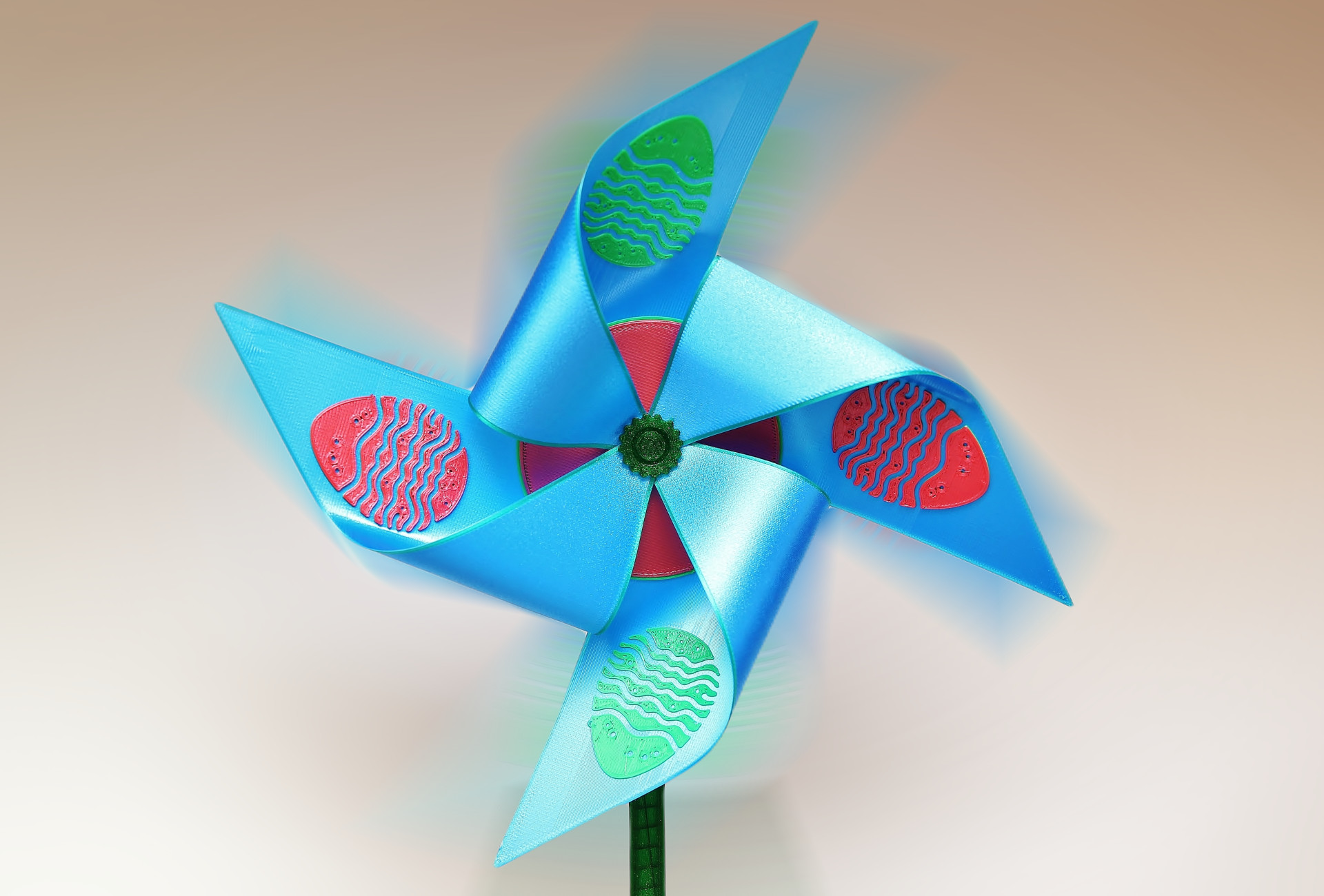 Garden Easter rotating pinwheel by 3D PRINT | Download free STL model ...