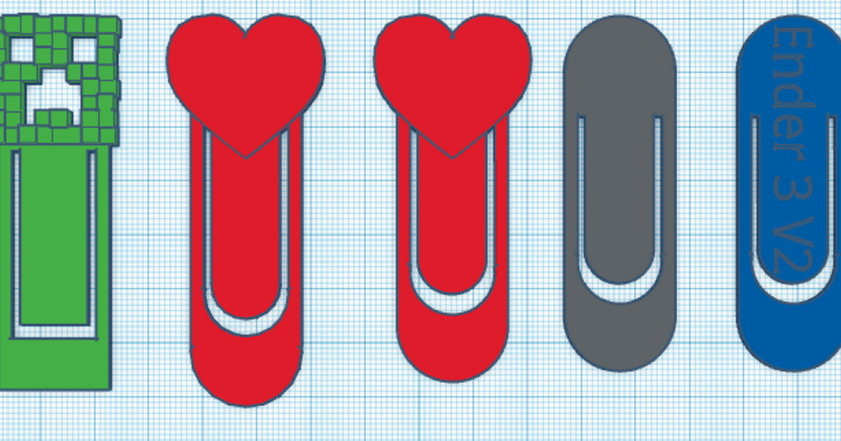 simple bookmark collection by hfjim | Download free STL model ...