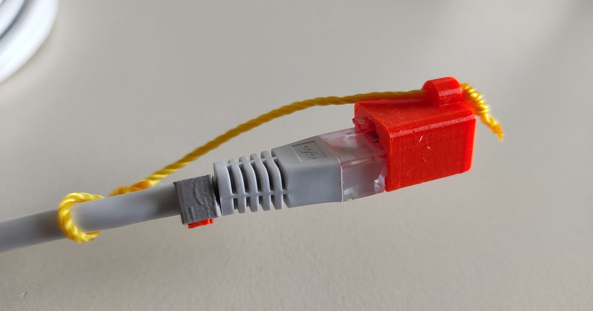 RJ45 cover with connection for pack twine by Detlef_BS | Download free ...