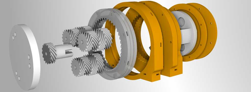 Split Ring Planetary Gearbox by surynek | Download free STL model ...
