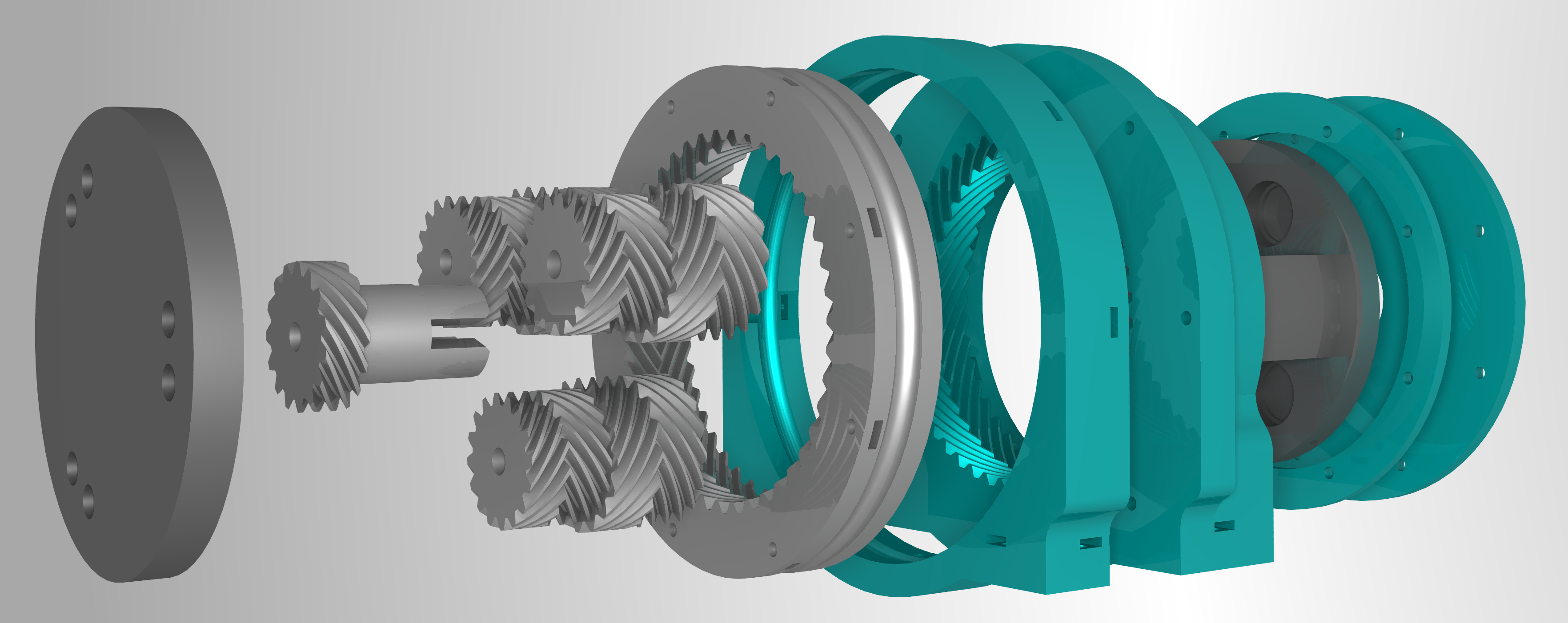 Split Ring Planetary Gearbox by surynek | Download free STL model ...