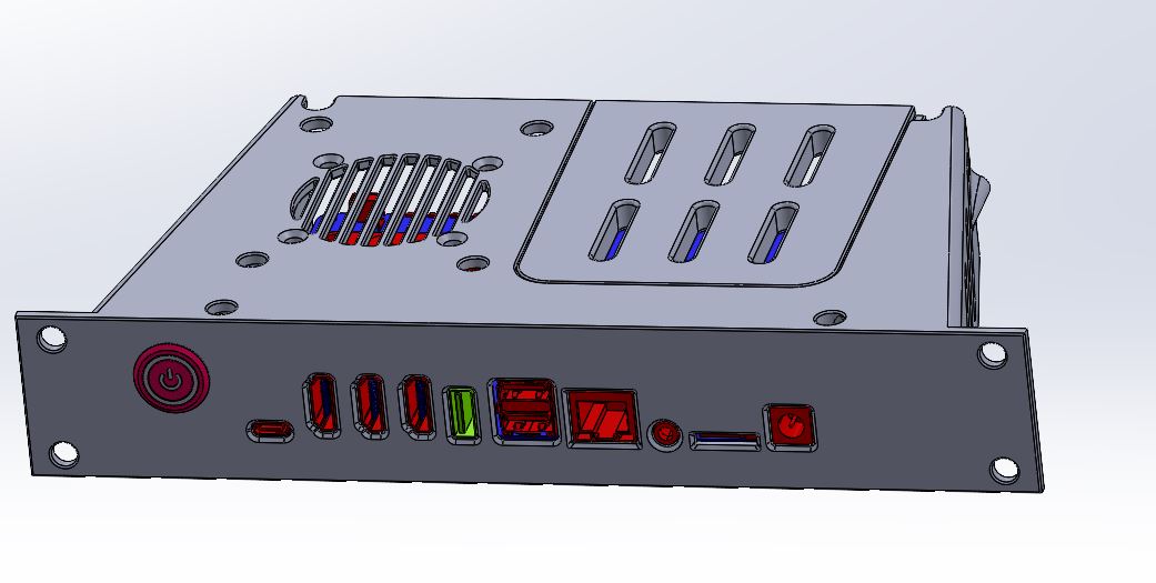 FriendlyElec CM3588 NAS Case for 10" Rack by Fuzzler | Download free ...