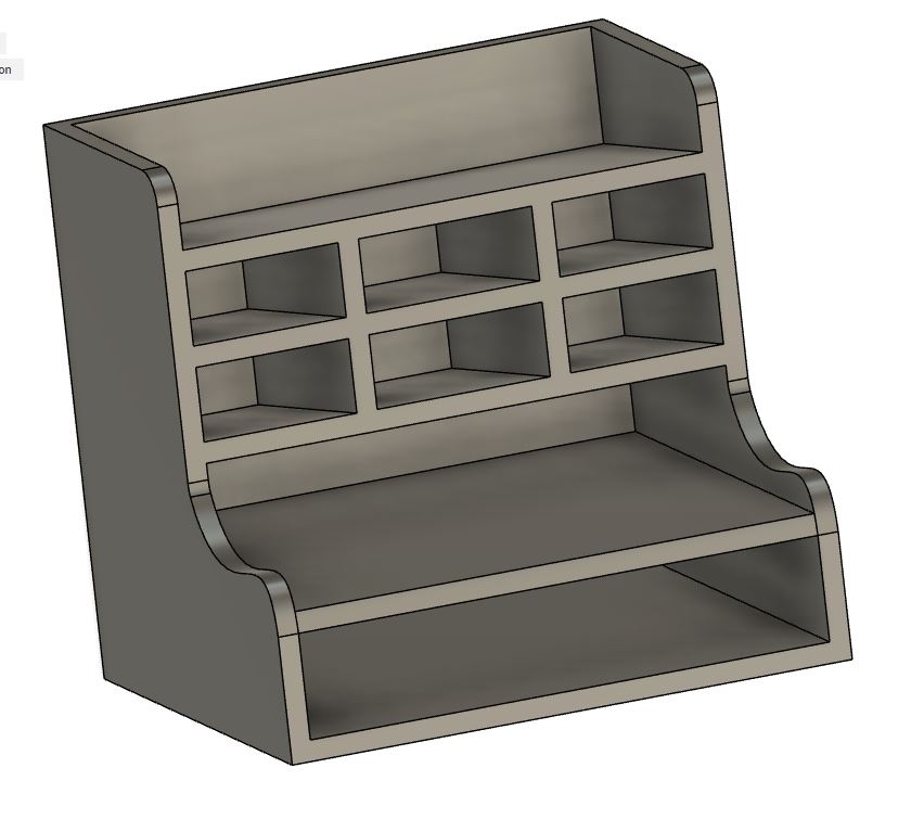 Deskorganizer or drawing/art-shelf for on desk use for dolls - 1:6 by ...