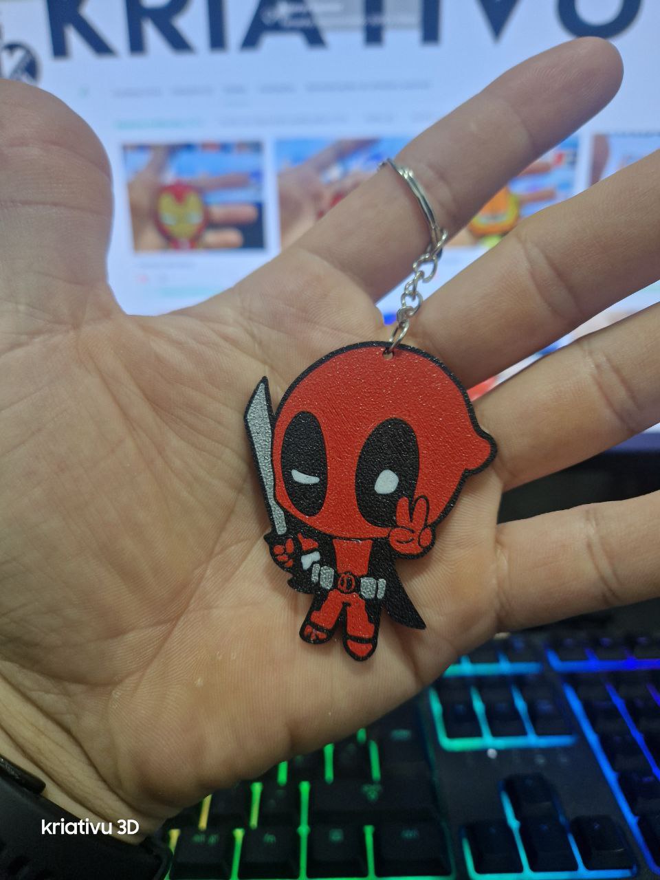 keychain deadpool por kriativu3D | Descargar modelo STL gratuito ...