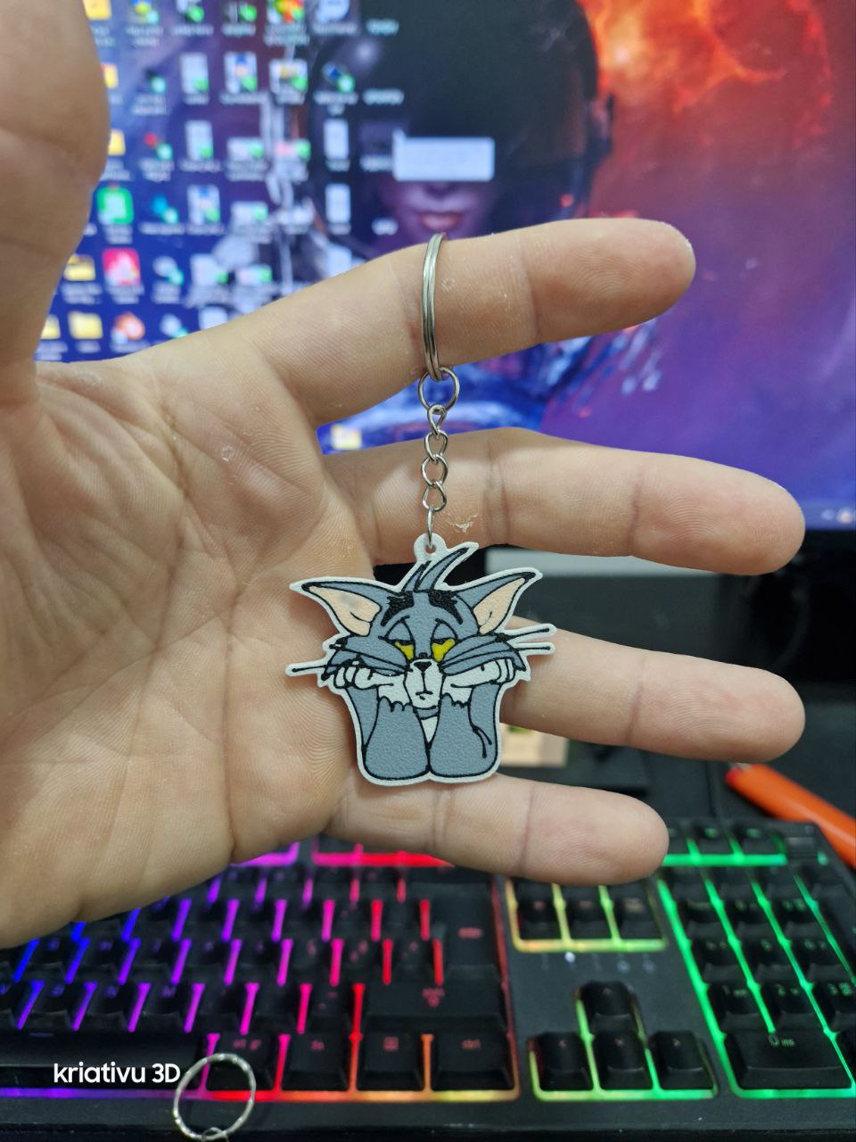 keychain tom by kriativu3D | Download free STL model | Printables.com