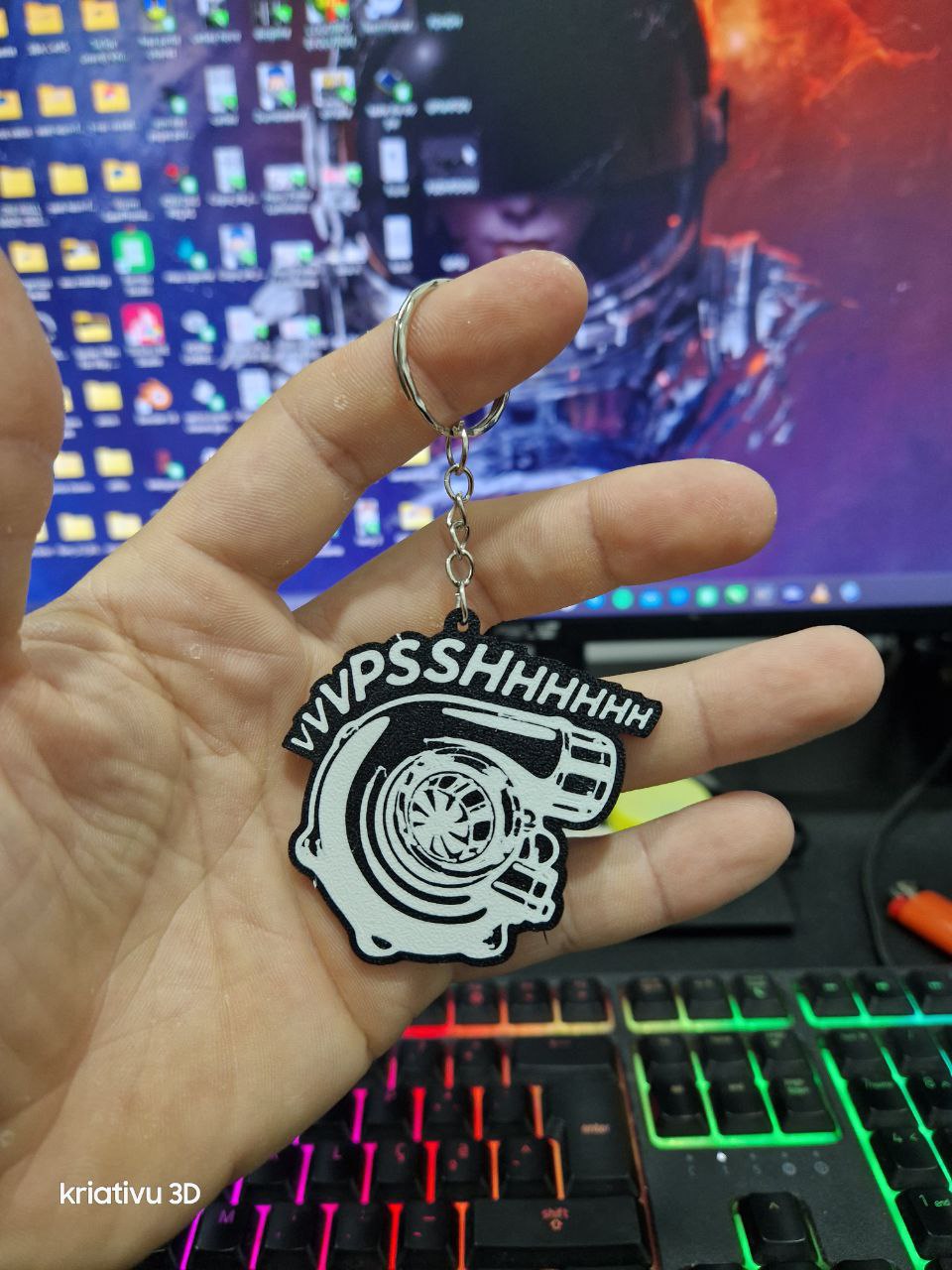 keychain turbo by kriativu3D | Download free STL model | Printables.com