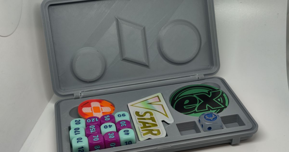 Rugged Pokemon TCG Dice and Coin box by DLQFPV | Download free STL ...