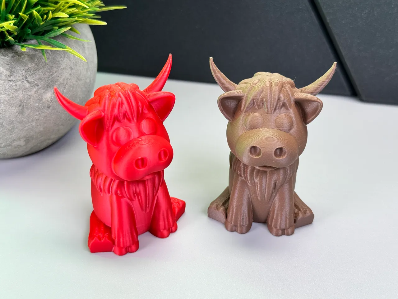 Little Highland Cow by 3DPrintyi | Download free STL model | Printables.com