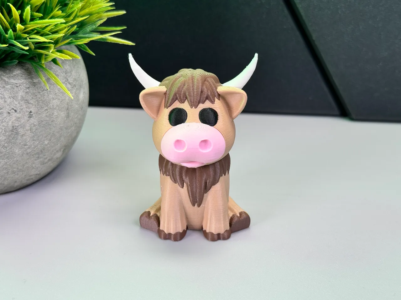 Little Highland Cow by 3DPrintyi | Download free STL model | Printables.com