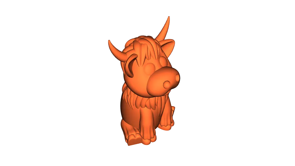 Little Highland Cow by 3DPrintyi | Download free STL model | Printables.com