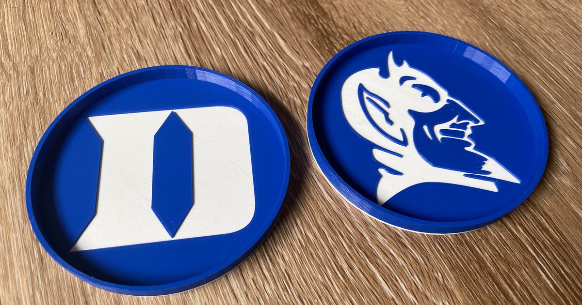 Duke Coasters by ntilley905 | Download free STL model | Printables.com