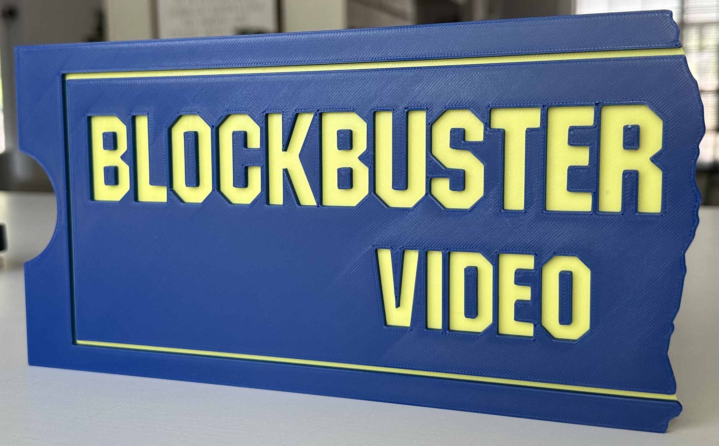 Blockbuster Video Sign, A Classic by wedgeworks | Download free STL model | Printables.com