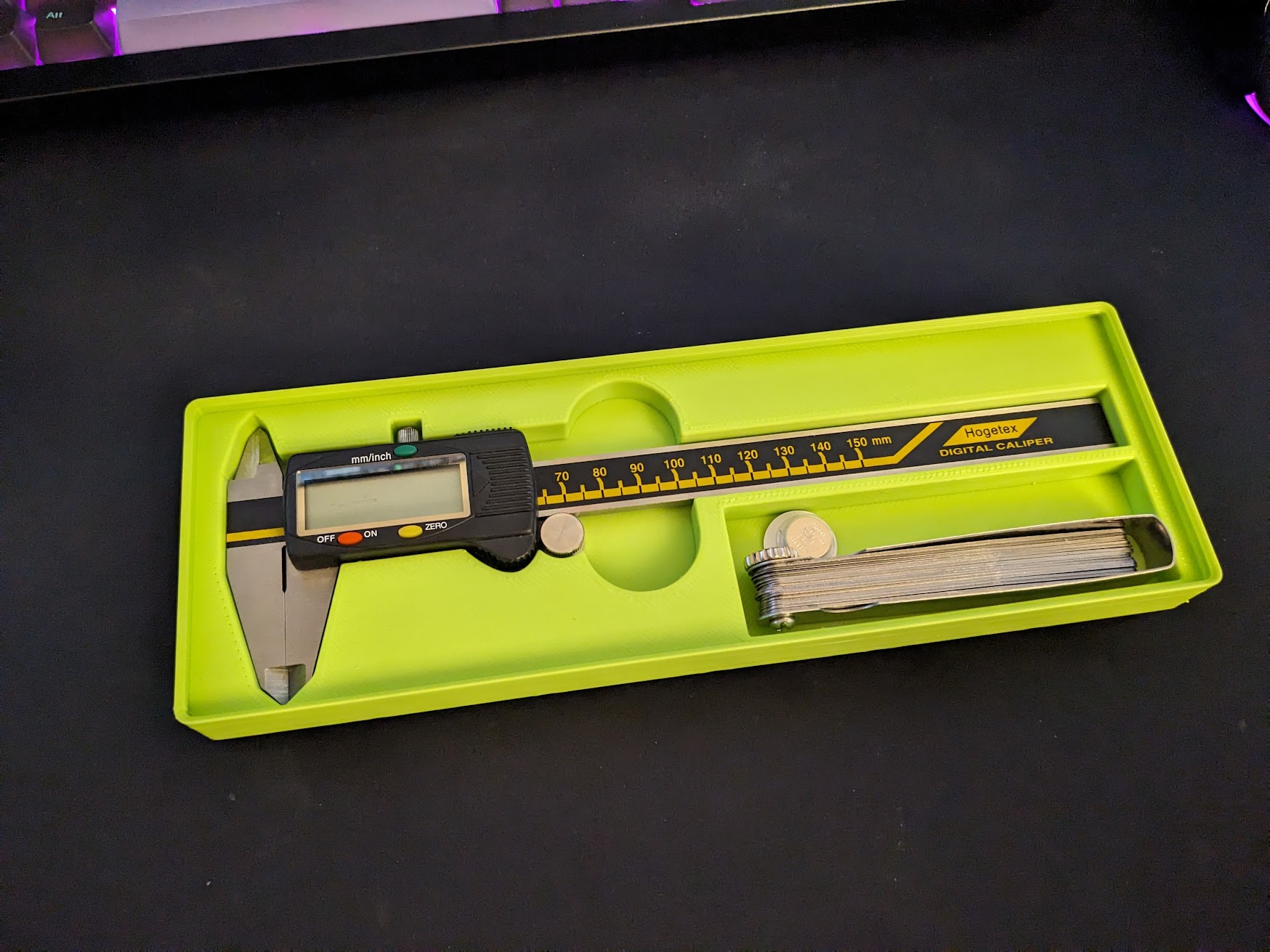 2x6 Gridfinity Hogetex 150mm Caliper Holder by Lynara | Download free ...