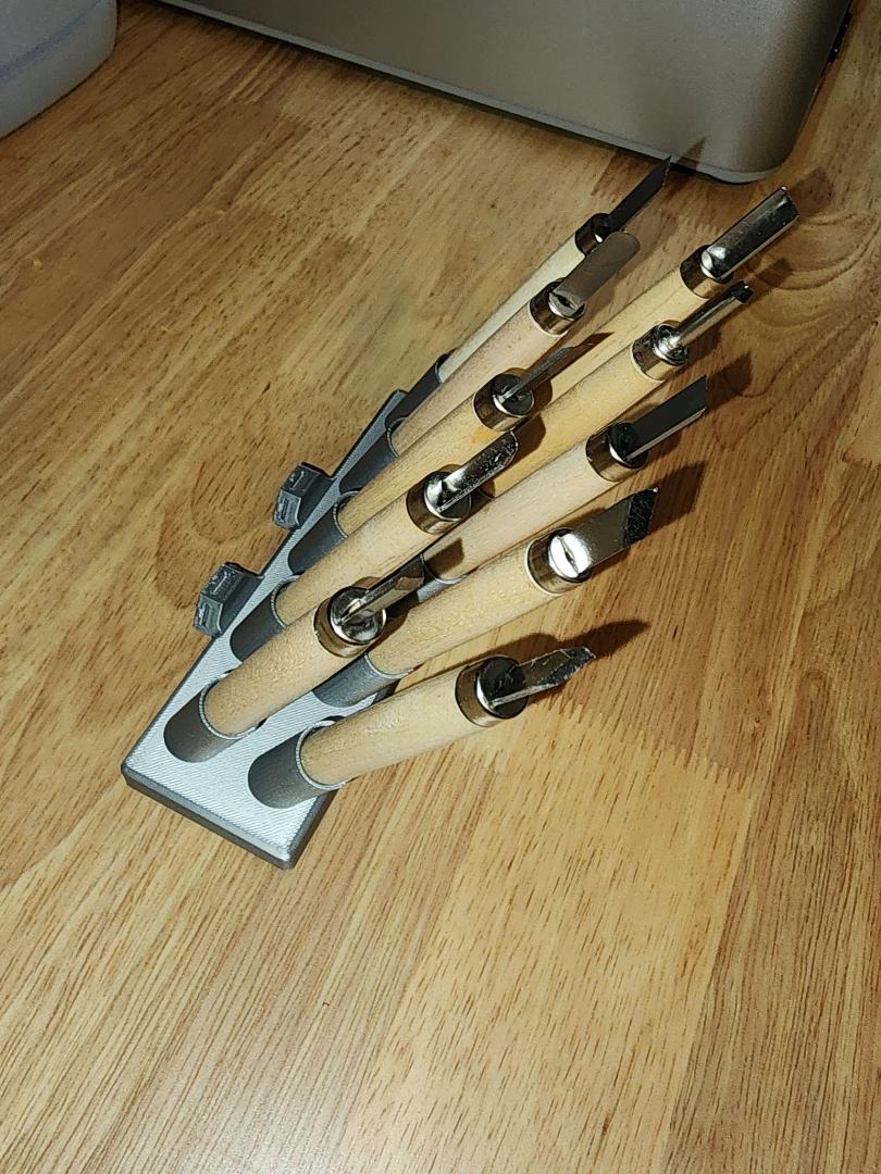 Honeycomb Storage Wall Chisel Holder by DarkHippy | Download free STL ...