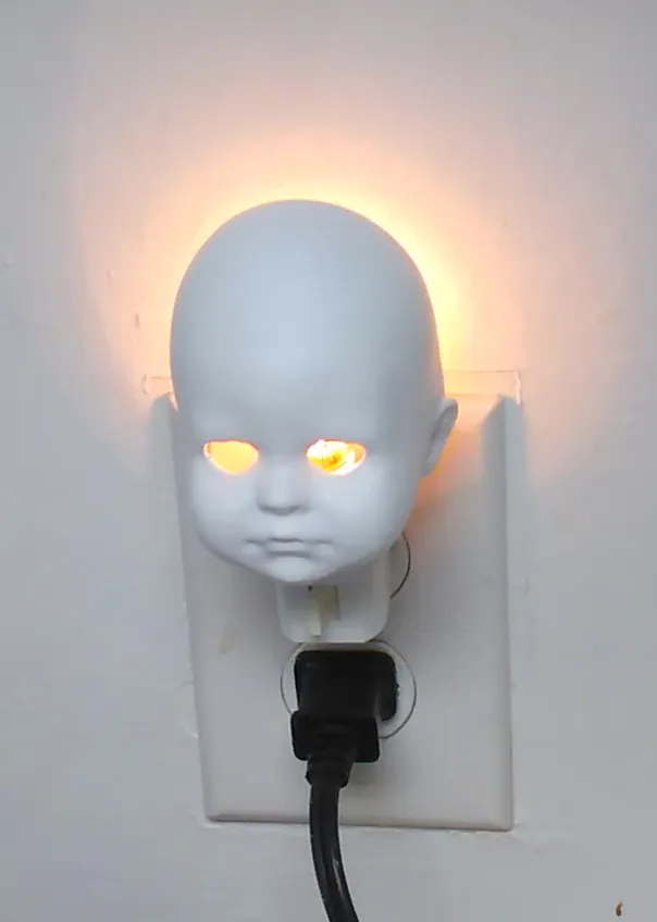 Creepy Doll Nightlight by Chris H | Download free STL model ...