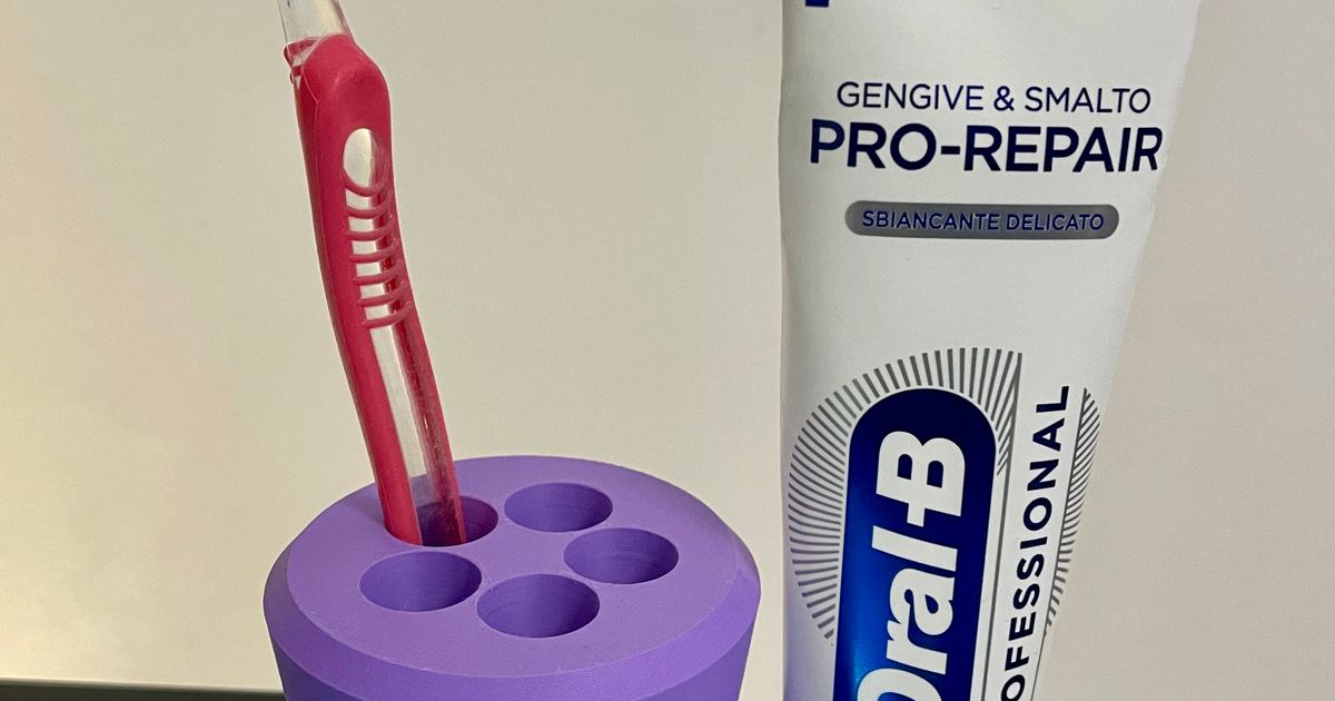 Holder toothbrush toothpaste by Ivan_Creation_3D | Download free STL ...