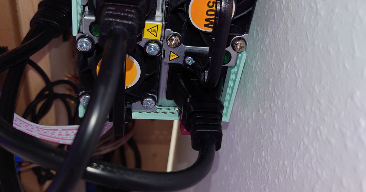 Holder for HP DPS Server power supplies with PDU by Tim | Download free ...