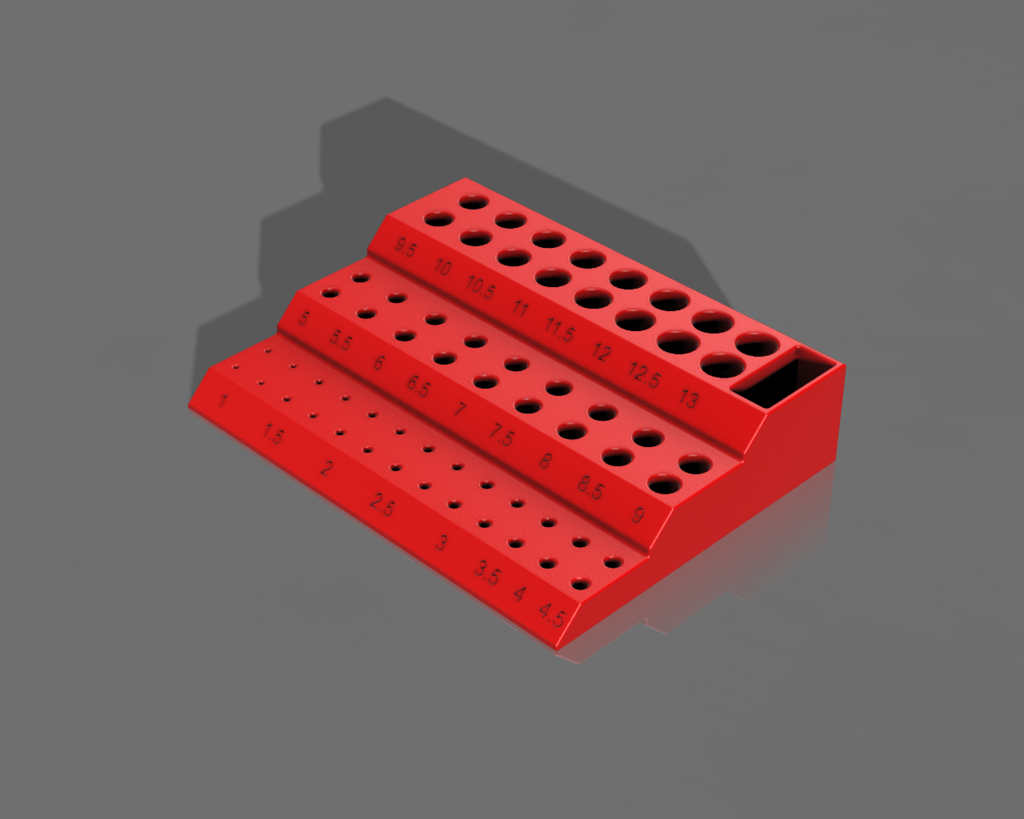 Metric Drill Bit Organizer by Tyler Schafer | Download free STL model ...
