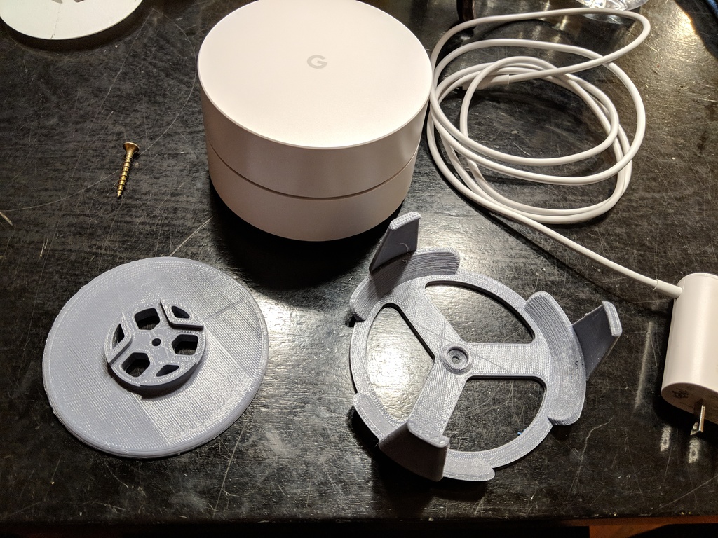 Google WiFi Wall Mount low-profile by JellyTitan | Download free STL ...