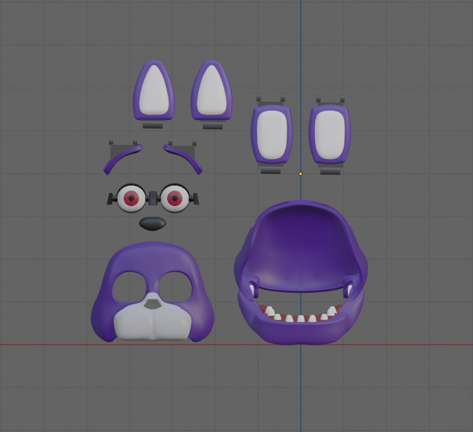 FNAF BONNIE COSTUME/COSPLAY HEAD 3D PRINTING da KRG-Props-and-Replicas ...