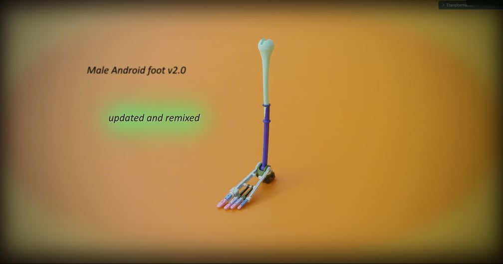 Android Foot v2.0 by strohmains by strohmain | Download free STL model ...