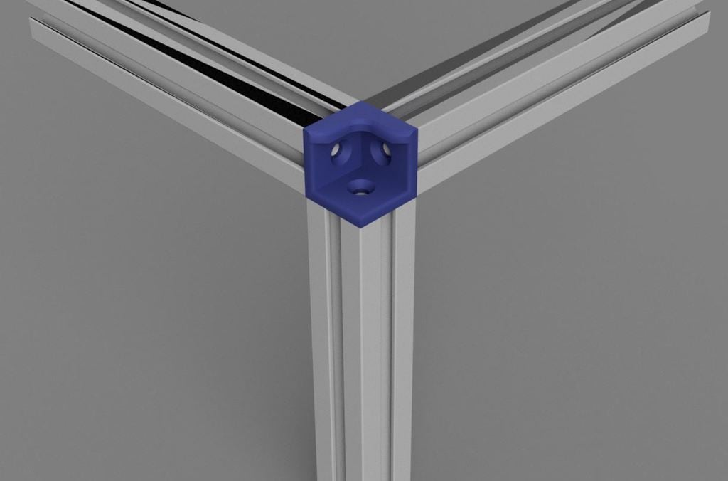 2020 Connection 3 Way Corner Bracket _Alu Profile by BasementLAB ...