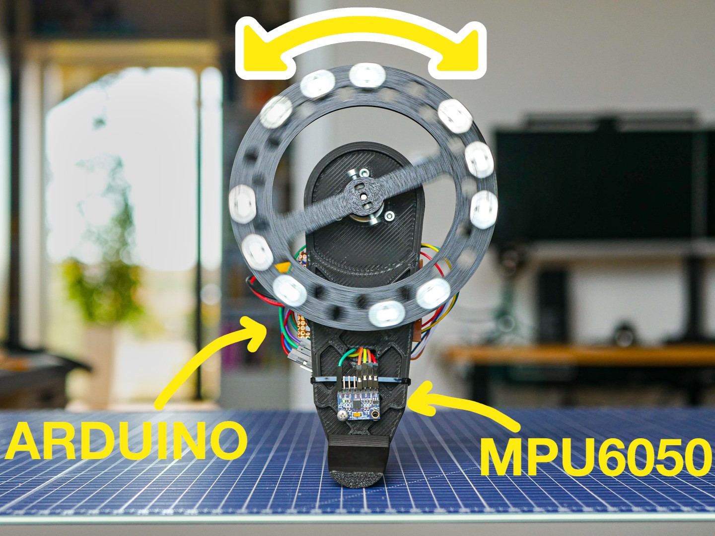 Reaction Wheel Arduino Mpu6050 By Nikodem Bartnik Download Free Stl Model 