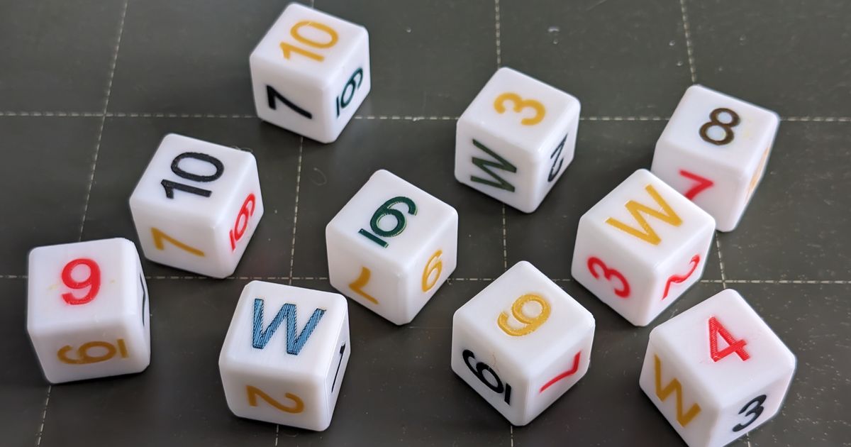 Replacement Dice for the Original Phase10 Dice game by TheCleaner ...