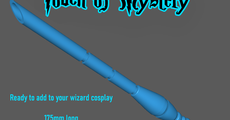 Touch of Mystery - Magic Wand for Cosplay by np-dev | Download free STL ...