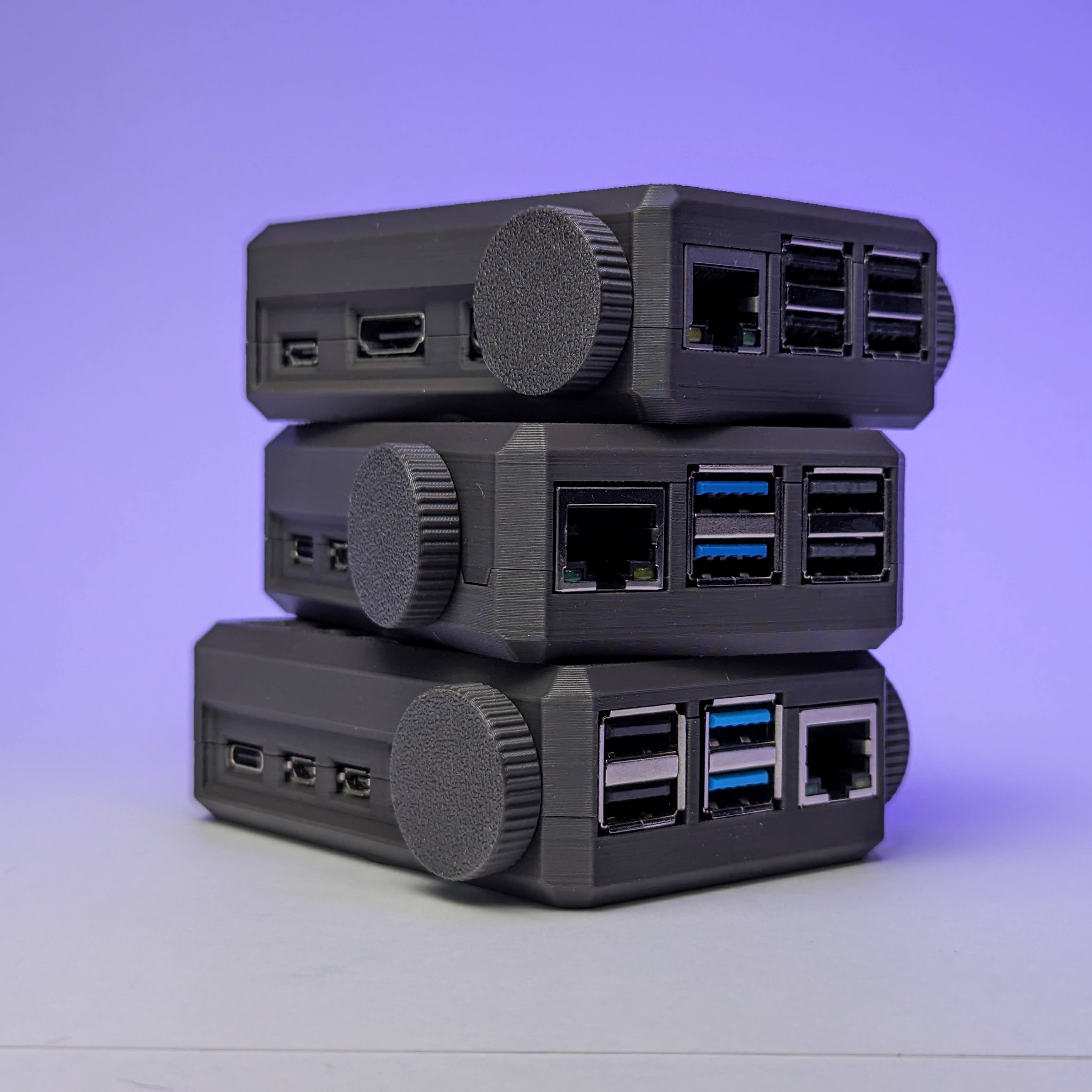 RPi3,4 and 5 Clamshell and Chonky Cases by Clockspring | Printables Store