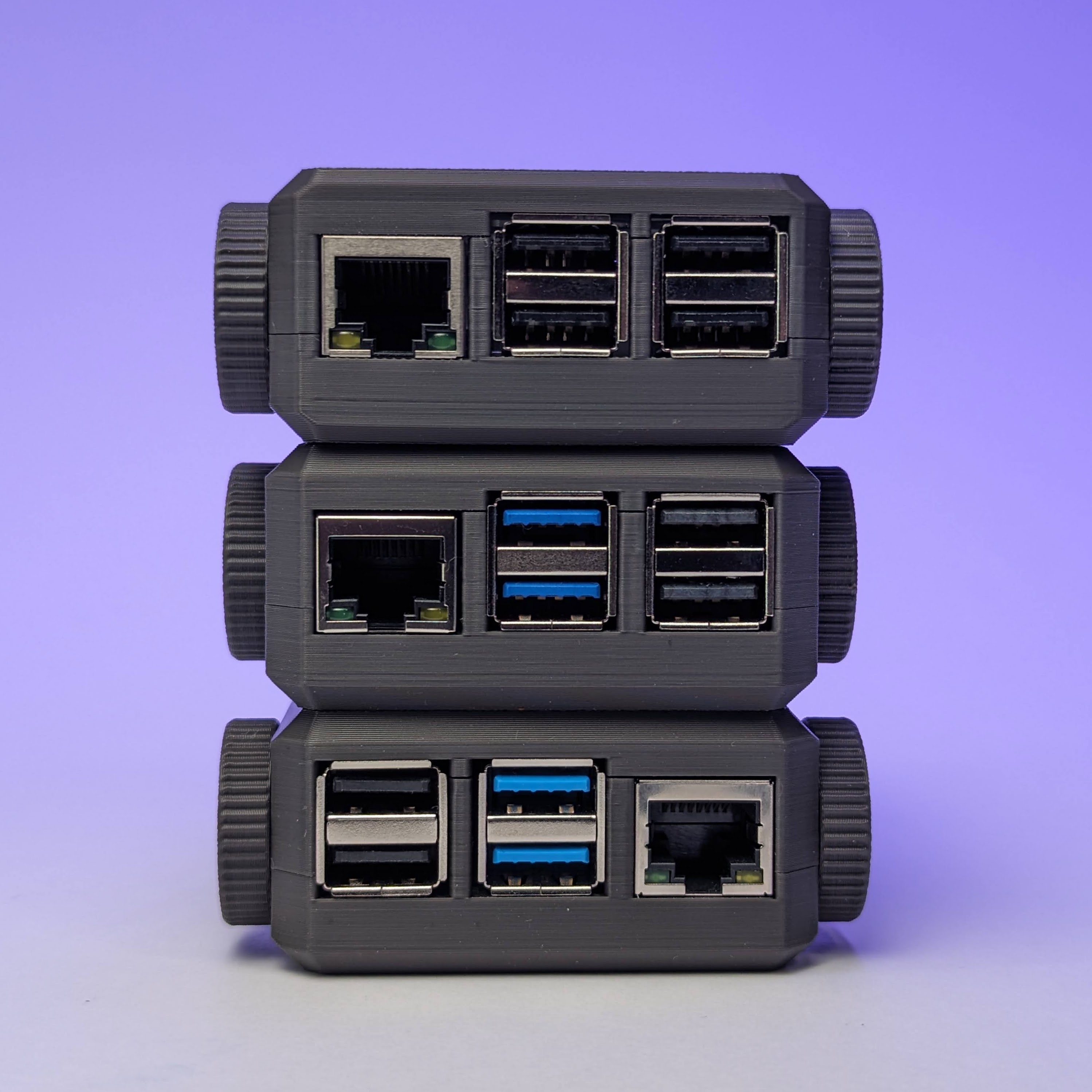 RPi3,4 and 5 Clamshell and Chonky Cases by Clockspring | Printables Store