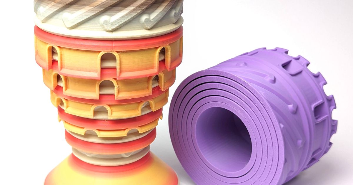 Castellation Collapsing Cup by Clockspring | Printables Store