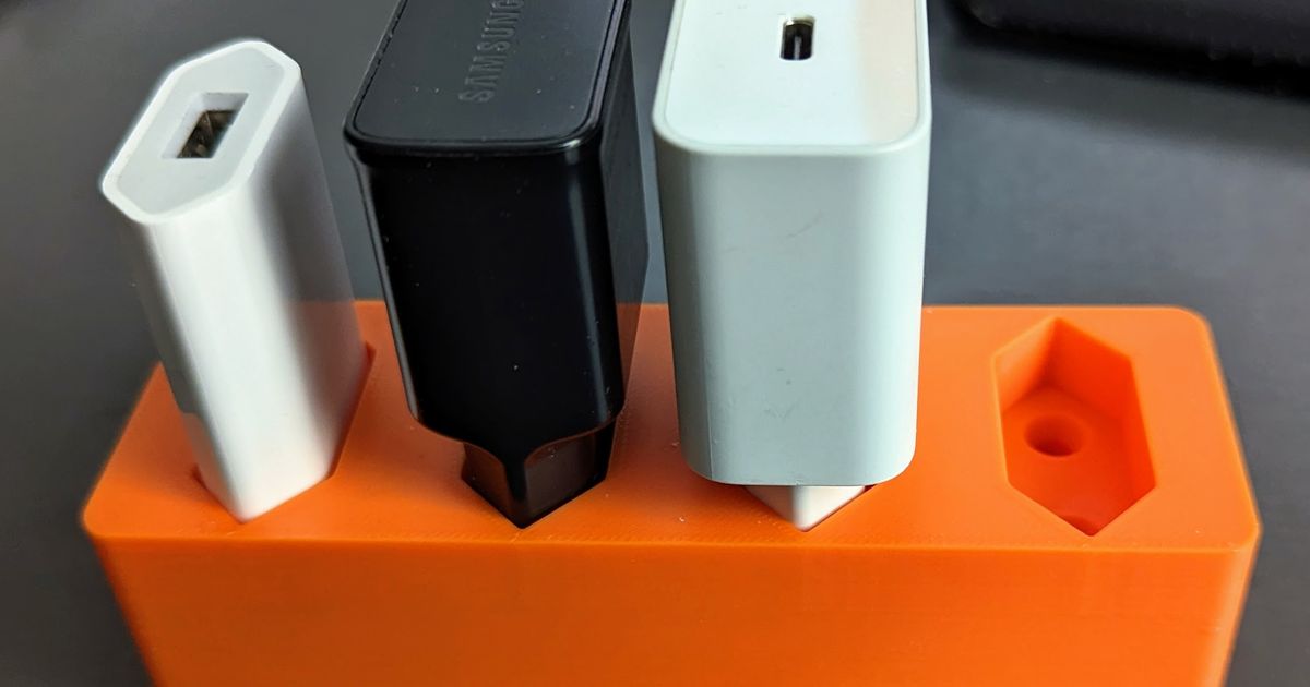 Gridfinity for USB-power adapters (adaptable) by WolfgangLederer ...