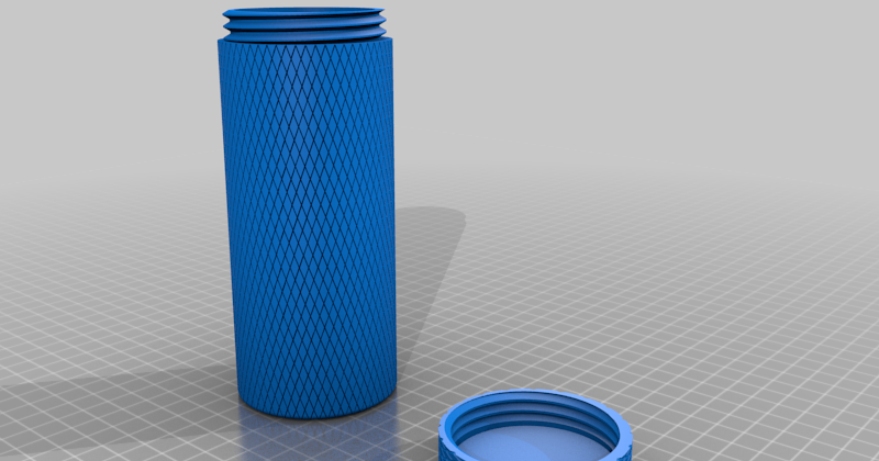 Full_cylinder_container_with_lid_D60mm-H145mm_v1 by smilOrel | Download ...