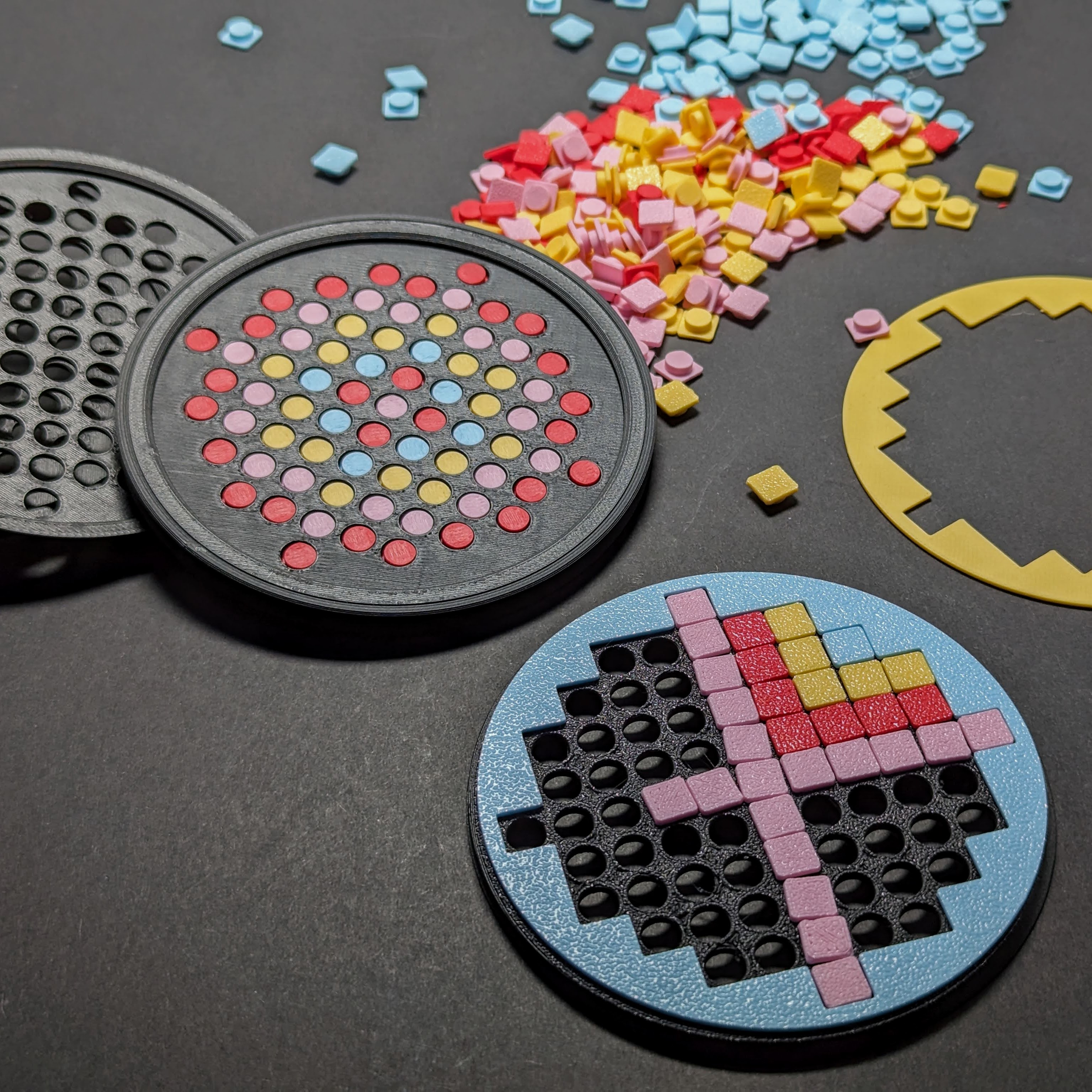Pixel Coasters by Clockspring | Printables Store
