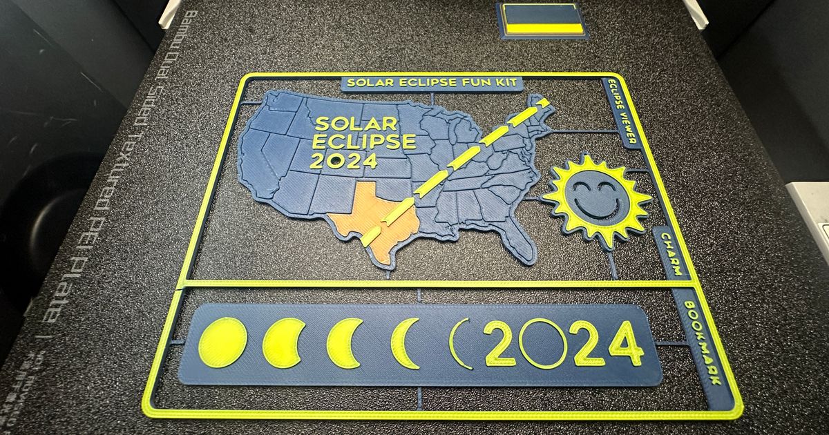 Solar Eclipse 2024 Fun Kit by maxelman | Download free STL model ...