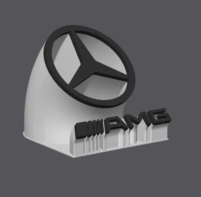 Amg Logo Mercedes And AMG Logo By Michele MM3D | Download Free STL
