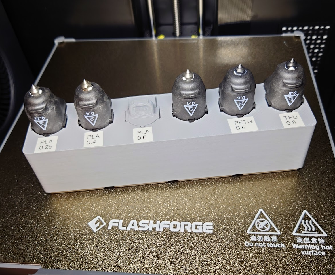 Flashforge adventurer 5m 6x nozzle holder - gridfinity by Jakob ...