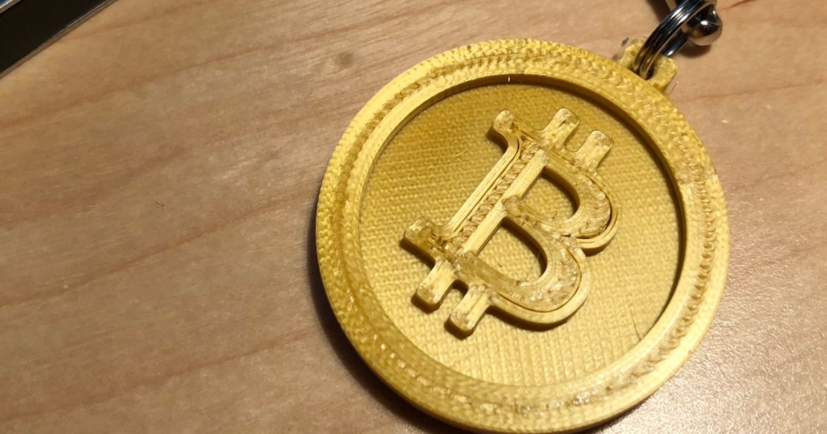 Bitcoin Keychain by Jeremy Williams | Download free STL model ...