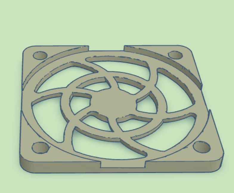 40mm Fan guard deeper to avoid touching the fan blades by 3D Try Outs ...