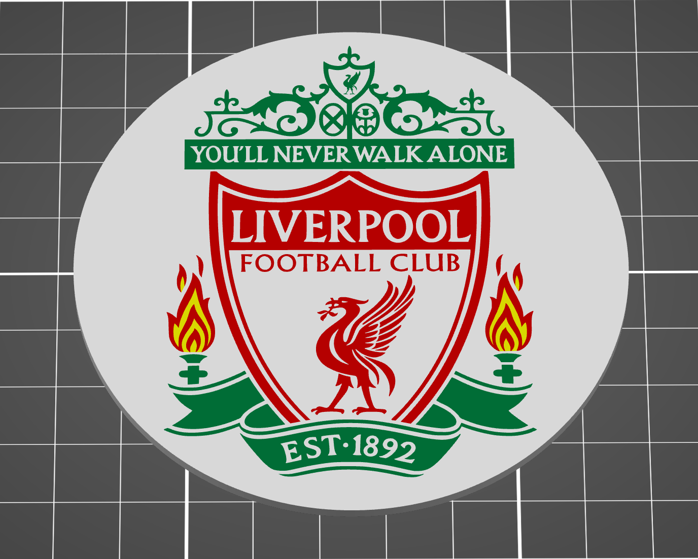 FC Liverpool Coaster / Beermat by Kawuezel | Download free STL model ...