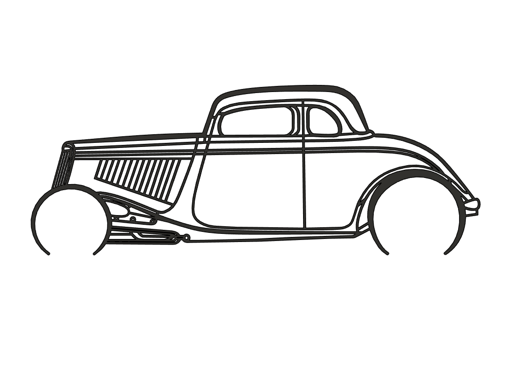 1934 5 Window Highboy Coupe Hotrod by DickF | Download free STL model ...