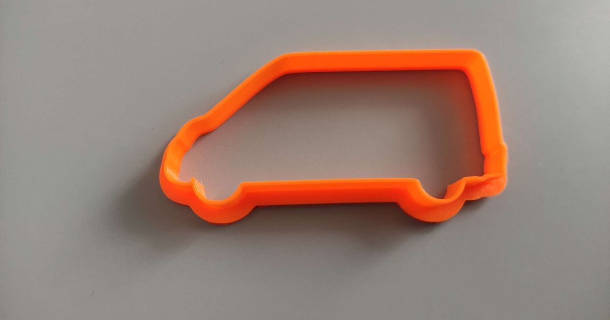 Delivery van cookie cutter by m.kohoutek | Download free STL model ...