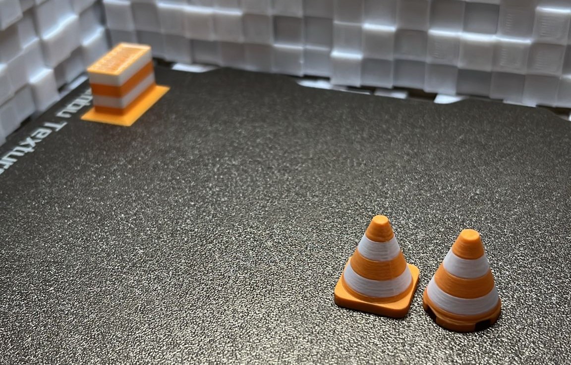 Traffic Cone "brick" compatible [Lego, Cobi...] by plc_one | Download ...