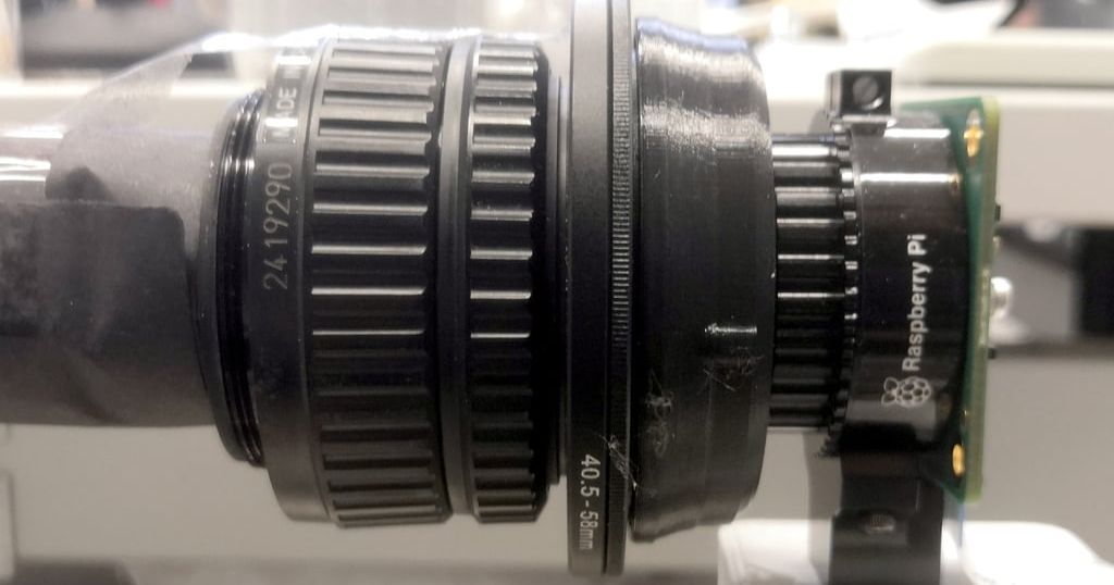 Nikon F to C-mount adapter (e.g. Raspberry Pi HQ camera) by PeThR ...