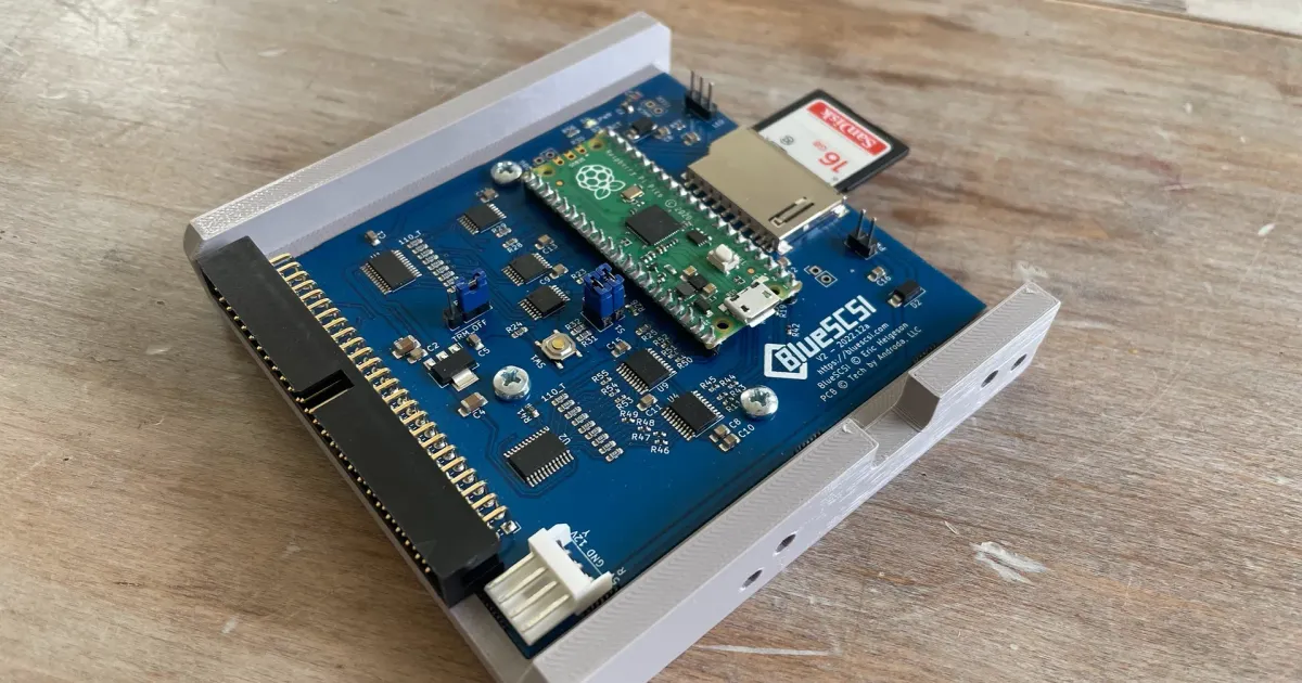 BlueSCSI v2 2023.10a Hard Drive Bay Bracket by PotatoFi | Download free STL model | Printables.com